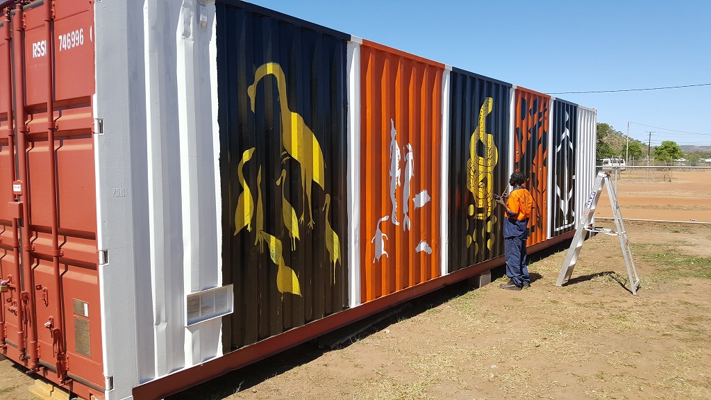 Artistic Shipping Container - RISE Ventures